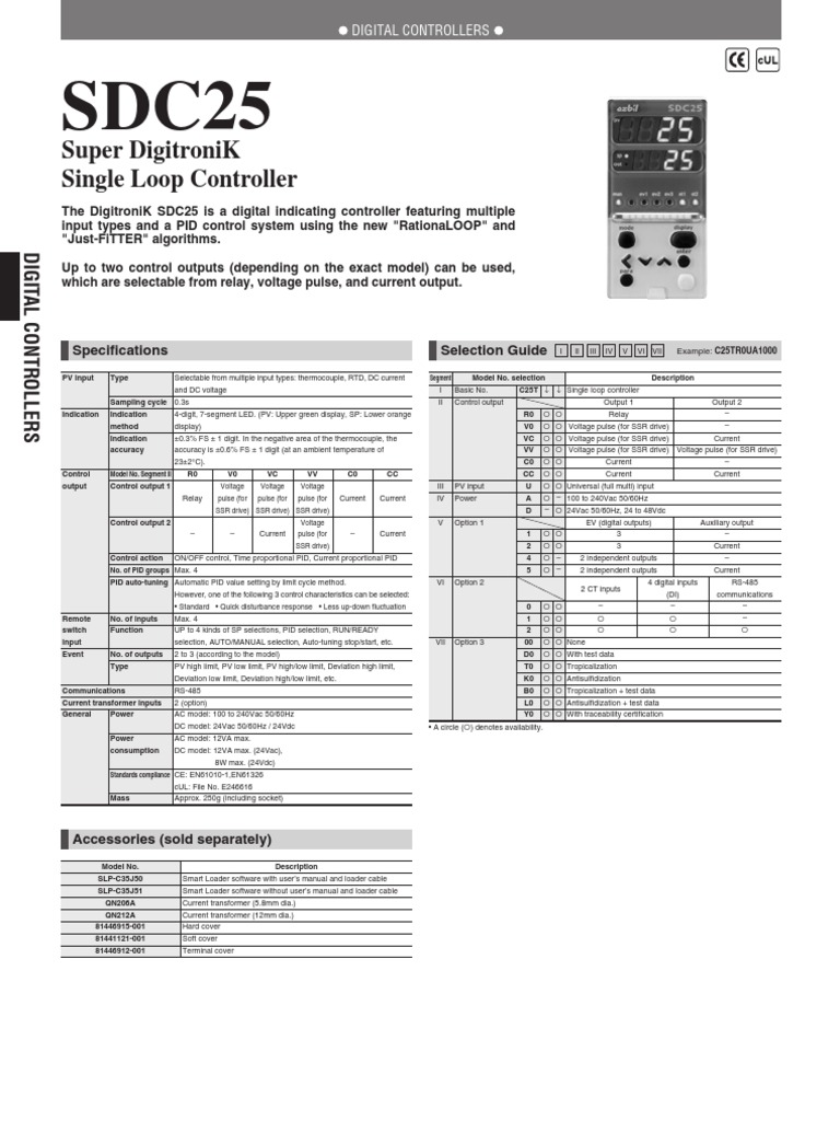 azbil SDC25 | Control Theory | Control System