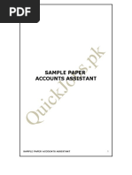 Sample Paper Bank of Punjab | PDF | Banks | Prices