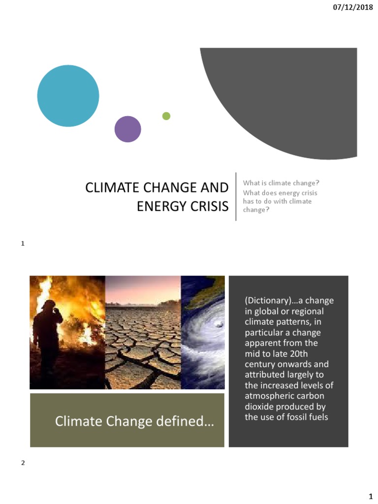 STS W11-1 Climate Change and Energy Crisis PDF | PDF | Greenhouse ...