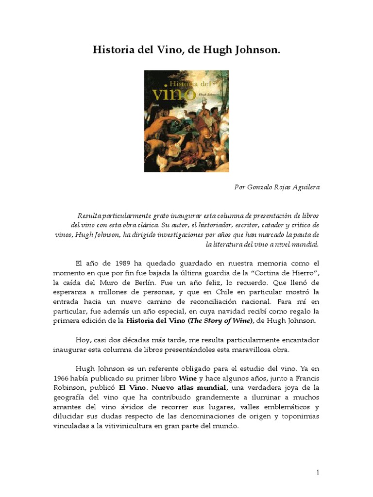 La Historia Del Vino | PDF | Vino | Historia antigua