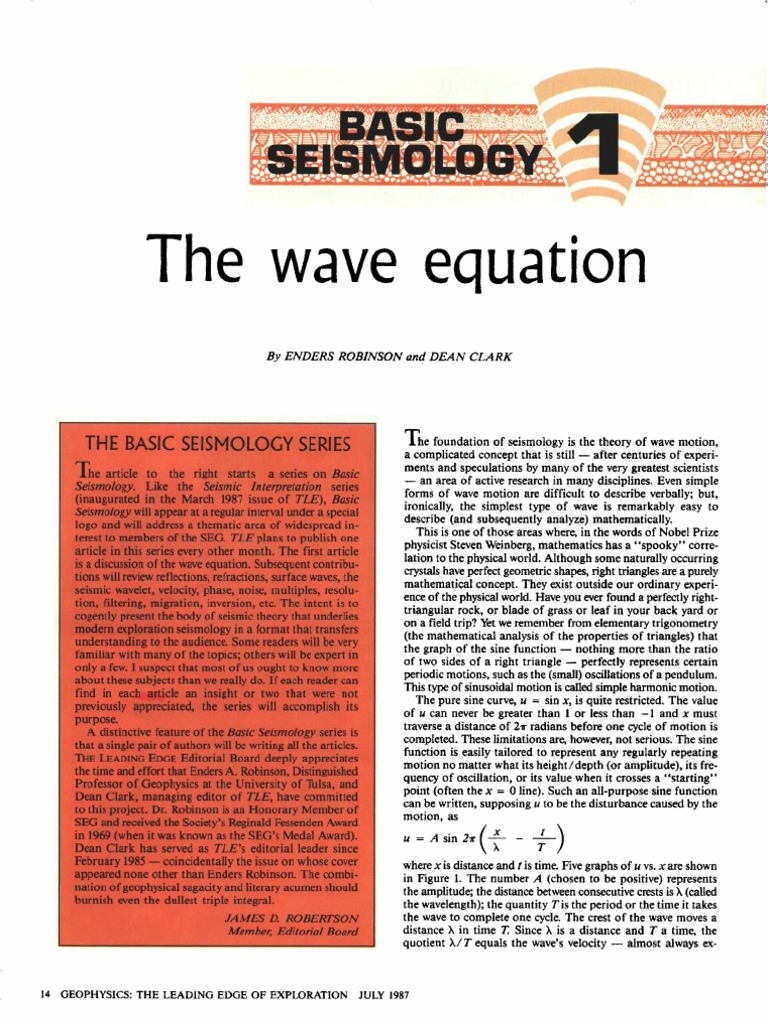The Wave Equation | PDF | Reflection (Physics) | Wavelength