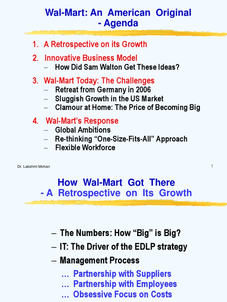 Wal-Mart's Success: The Power of Data and Partnerships | PDF | Walmart ...