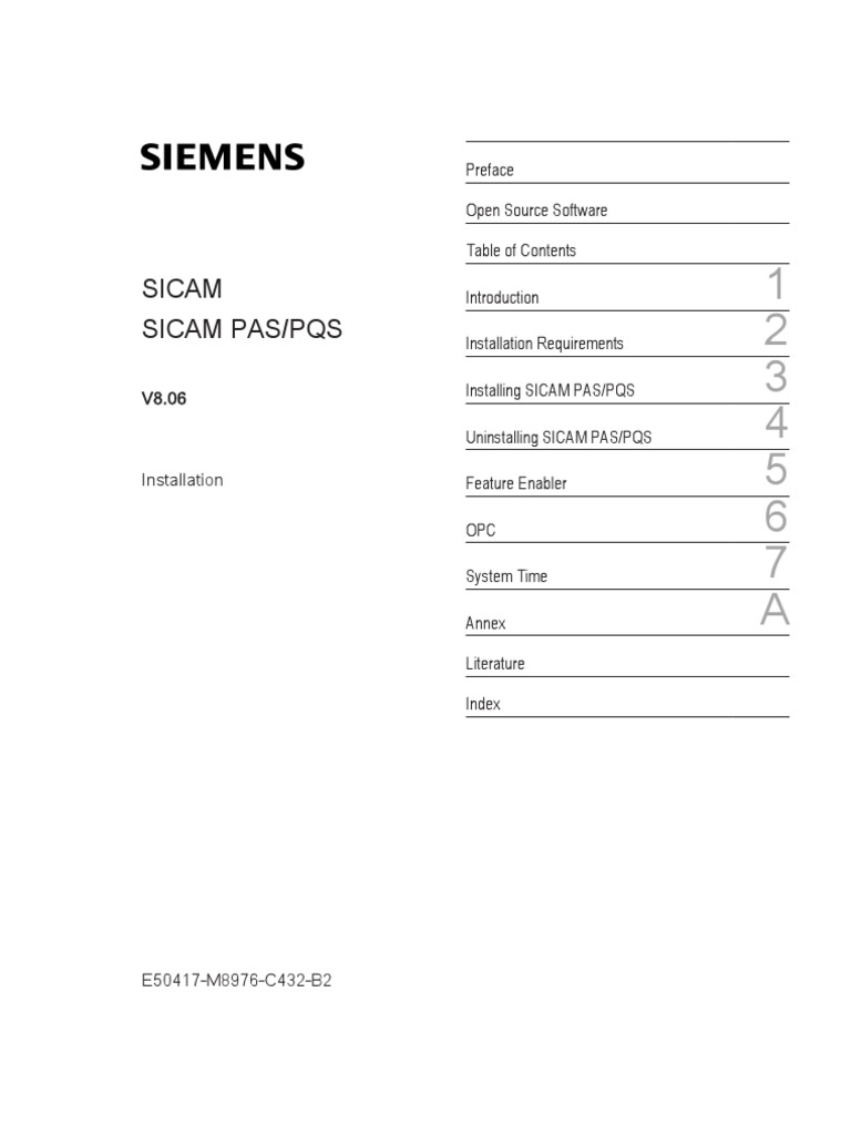 Installation SICAM PAS 8 | PDF | Microsoft Windows | Internet Protocol ...