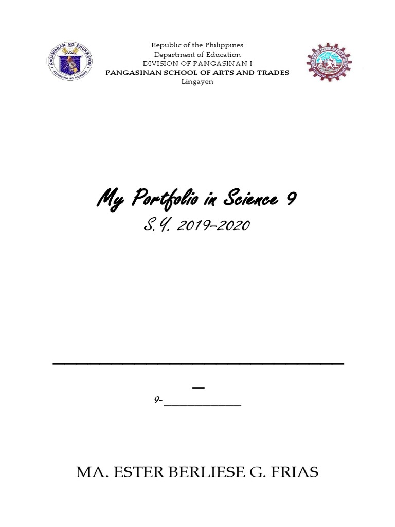 My Portfolio Cover Page Designs