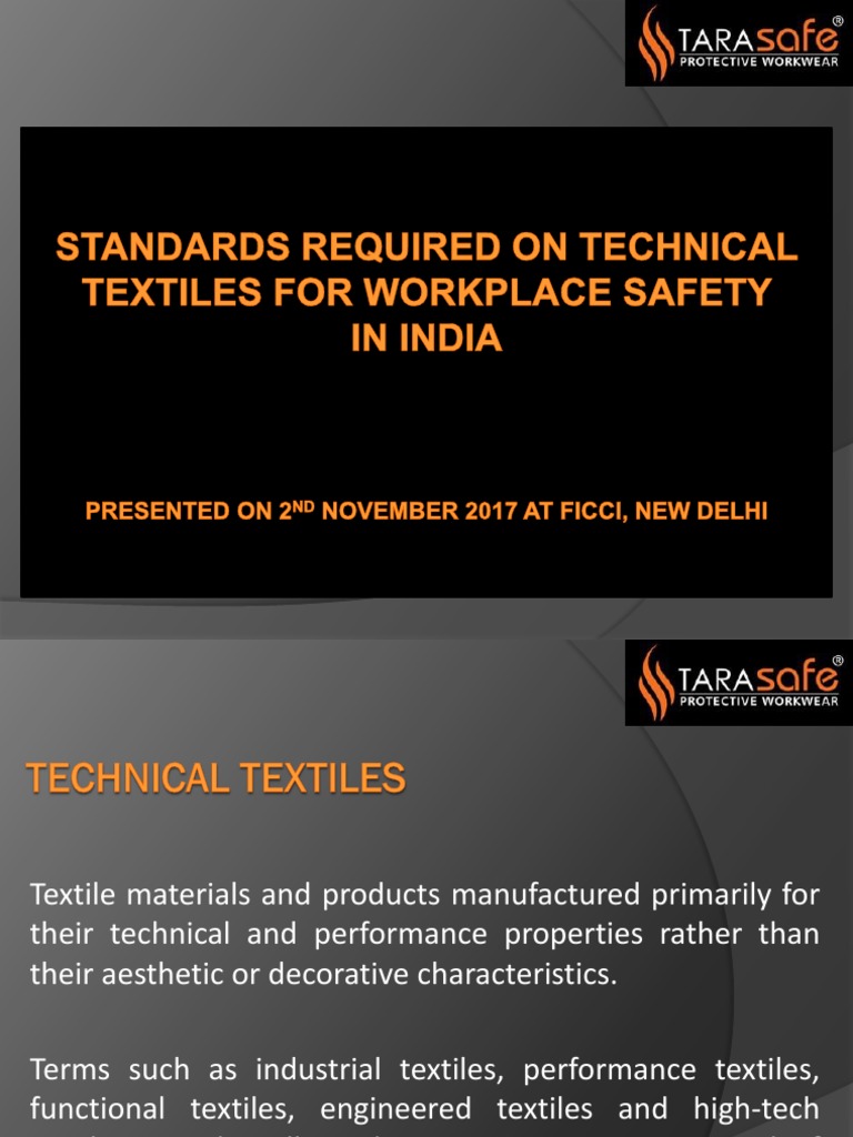 Standard Requirement For Textile Workspace | PDF | Personal Protective ...