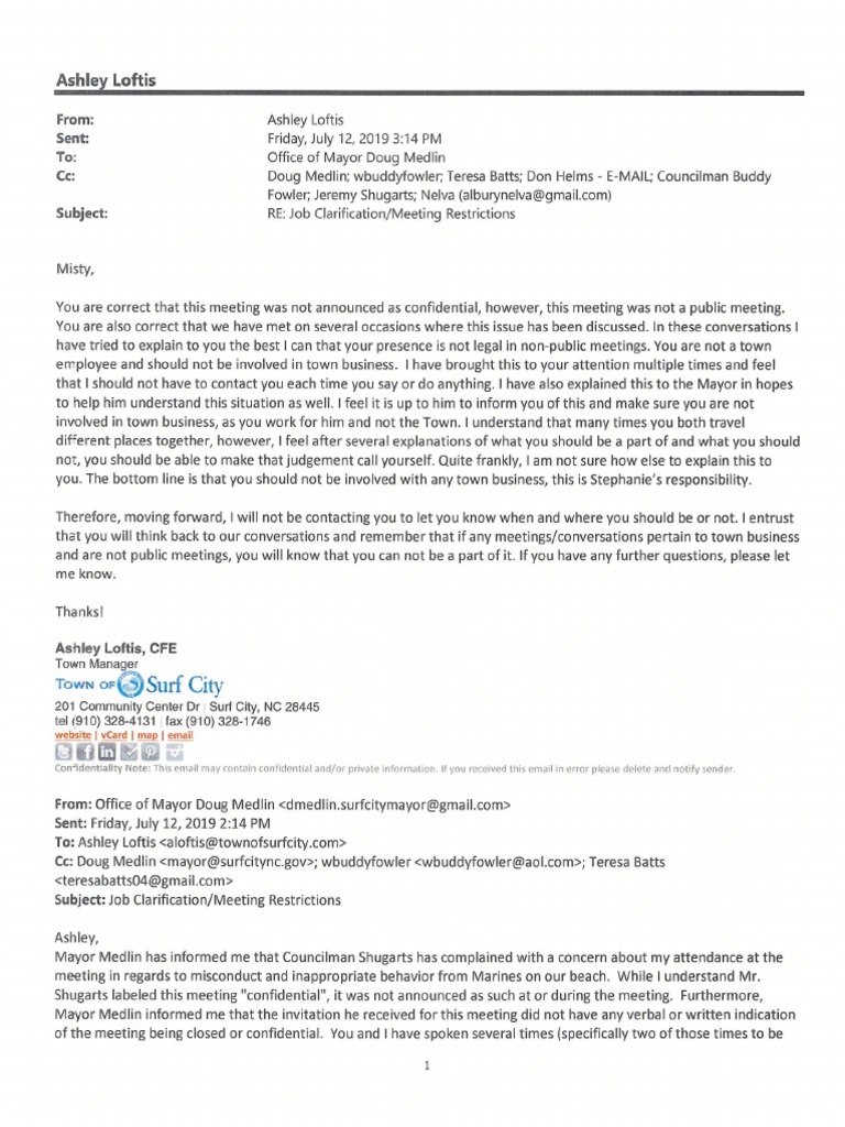 Ashley Loftis-Misty LaPointe Emails | PDF