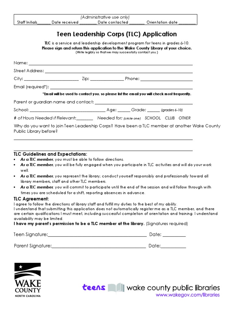 TLC Application - Rev 2017 | PDF | Business