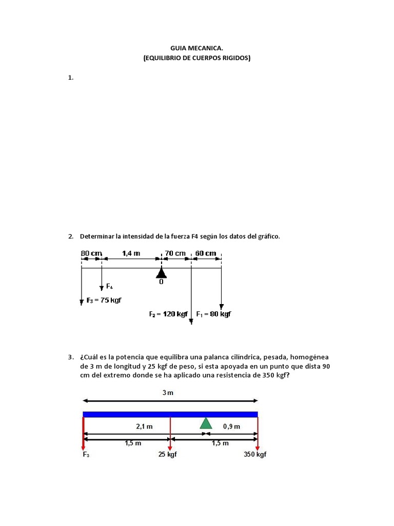 Guía de Mecánica | PDF