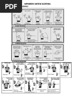 Netball Officiating Signals | PDF | Hand | Arm