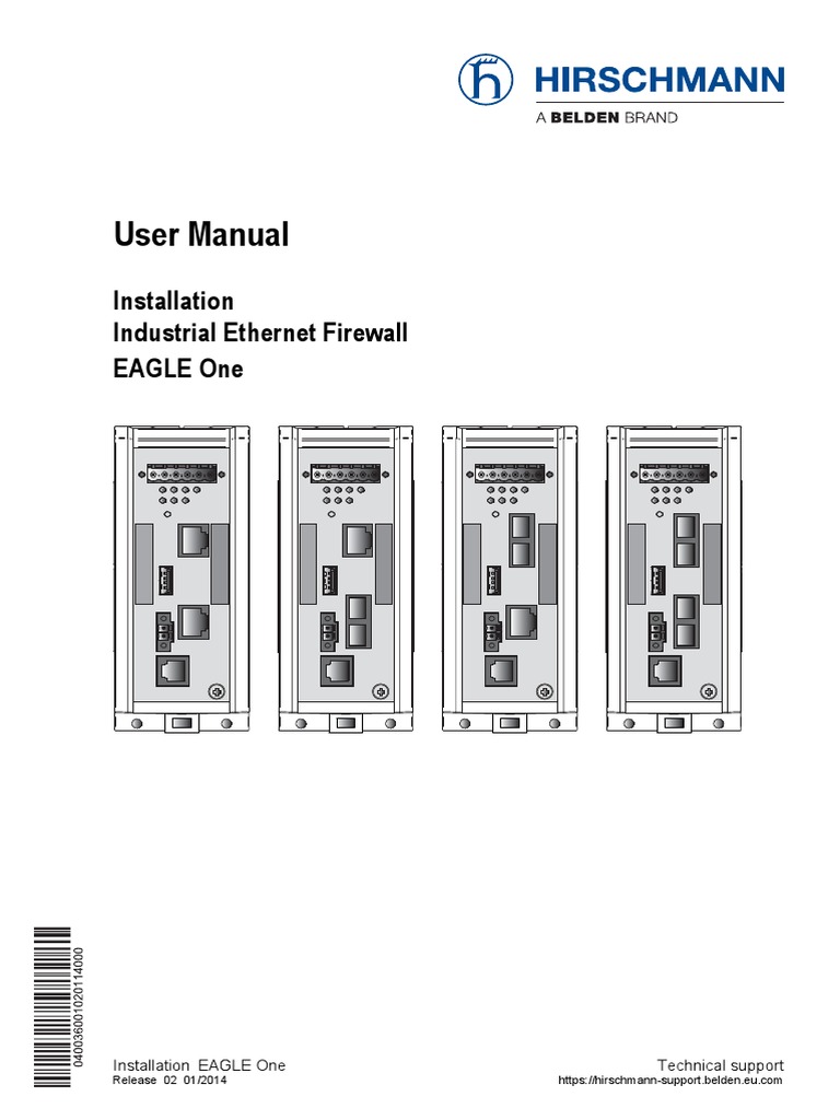User Manual: Installation Industrial Ethernet Firewall Eagle One ...