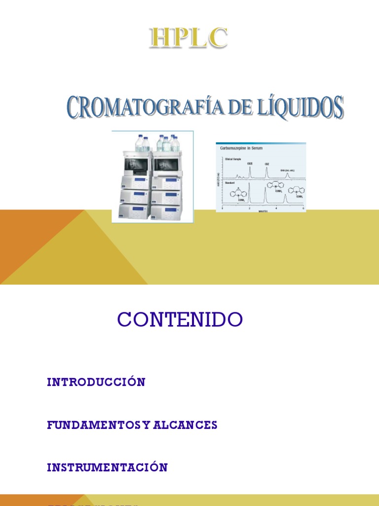 HPLC 1 | PDF | Cromatografía | Cromatografía líquida de alto rendimiento