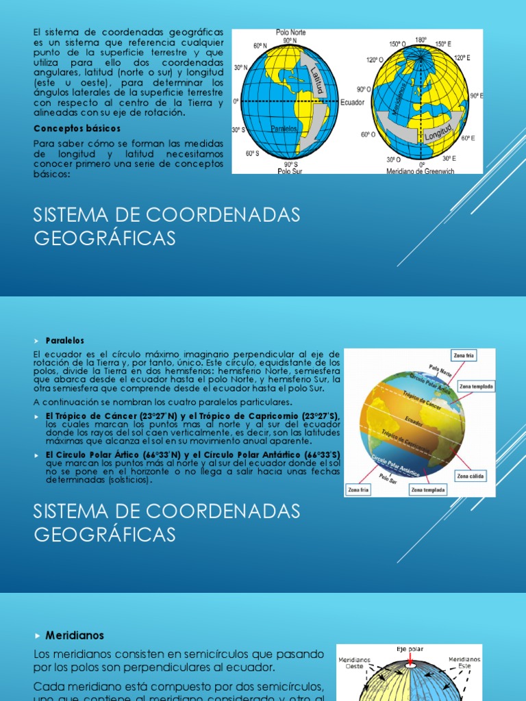 Sistema de Coordenadas y Proyecciones | PDF | Ecuador | Geomática