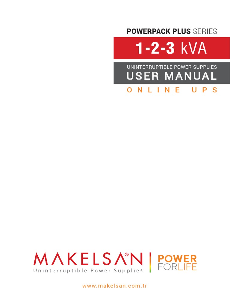 Makelsan Ups Powerack Plus Series 1 3 Kva User Manual en | PDF | Mains ...