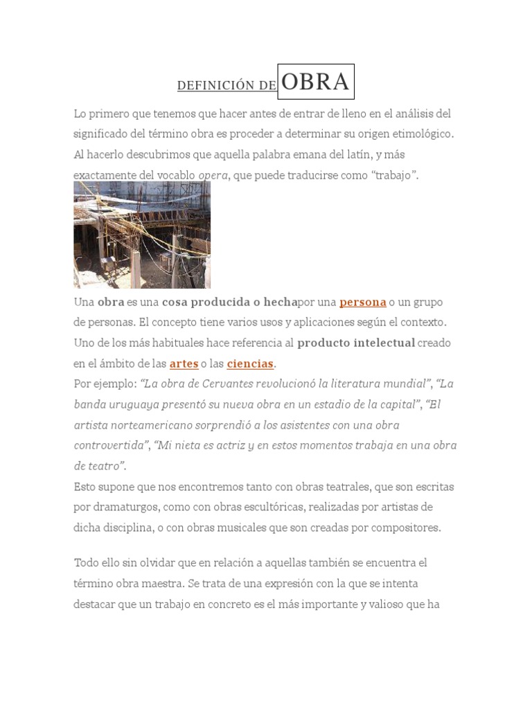 Definición y tipos de obra artística | PDF