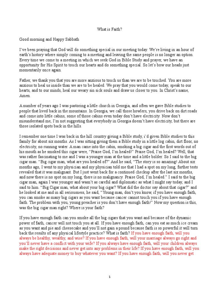 What Is Faith by Mark Finley | PDF | Noah's Ark | Cain And Abel