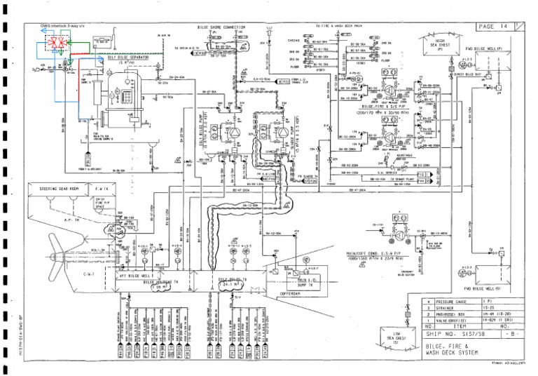 OWS Bilge Piping Diagram | PDF