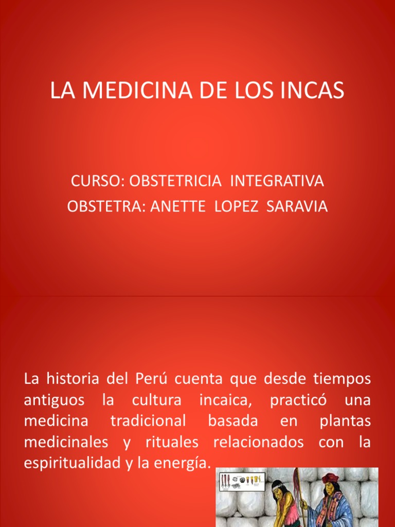 La Medicina de Los Incas | PDF | Imperio Inca | Plantas medicinales