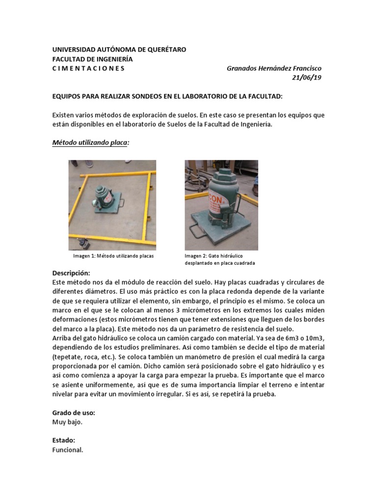 Equipos de Laboratorio para Exploración de Suelos | PDF | Diamante ...