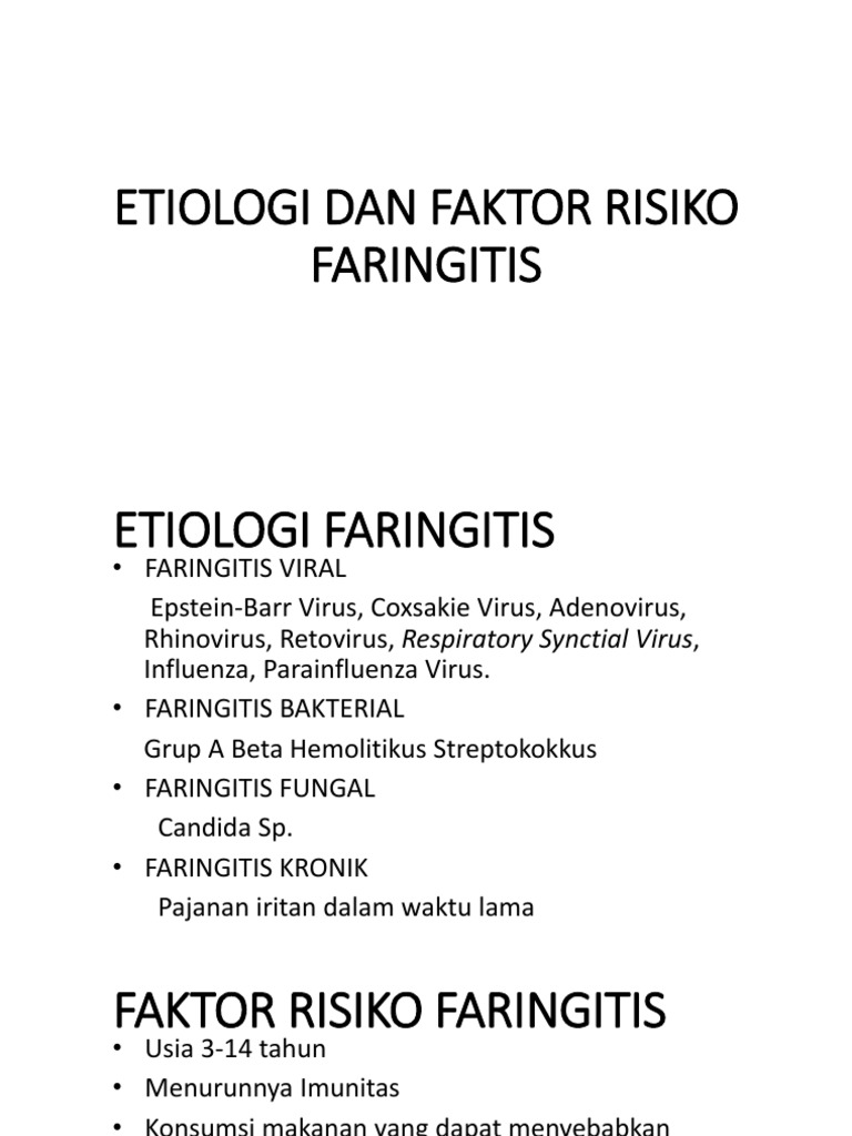 3394 - Etiologi Dan Faktor Risiko | PDF