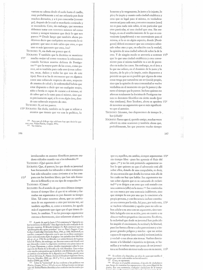 El Teeteto De Platón Sabiduría Y Opinión Pdf Platón Sócrates