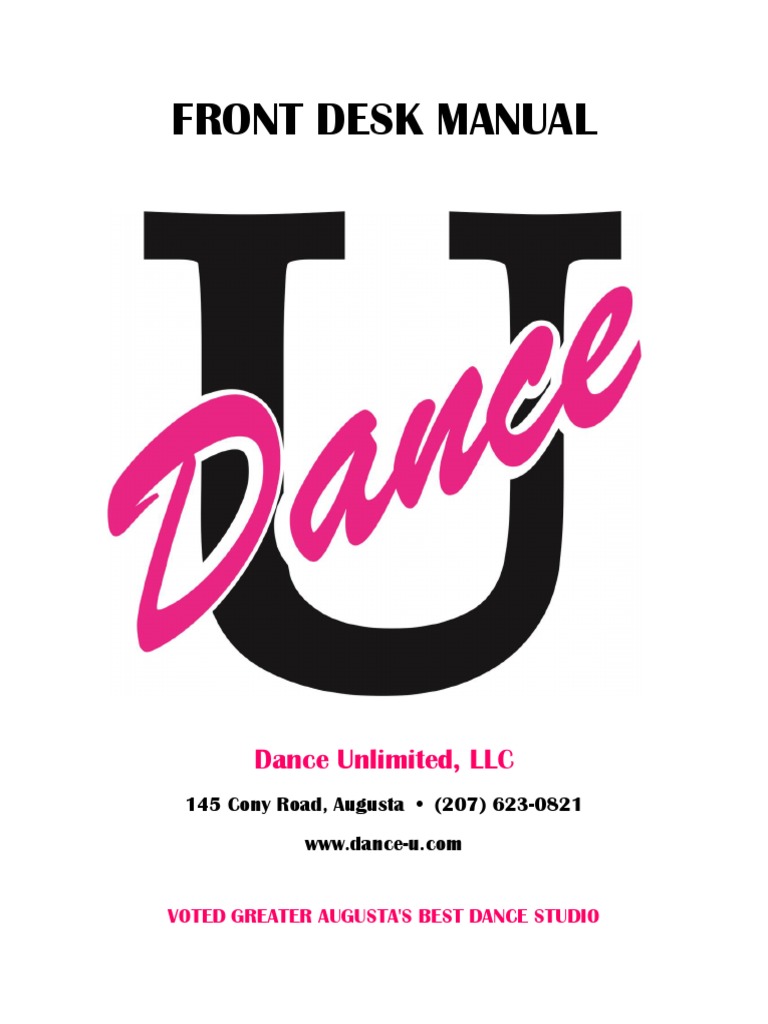Front Desk Manual for Dance Unlimited | PDF | Dances | Security Alarm