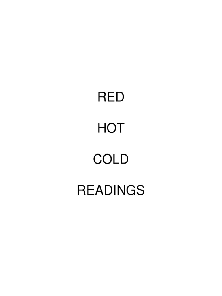 Herb Dewey - Red Hot Cold Readings PDF | PDF | Personality Psychology ...
