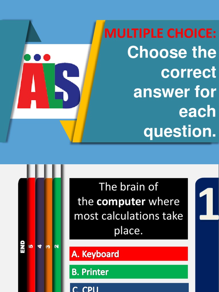 Parts of The Computer Quiz | PDF | Areas Of Computer Science | Applied ...