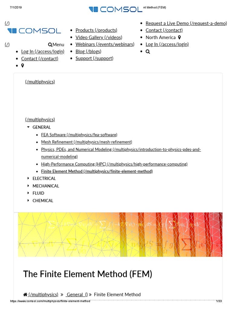 The Finite Element Method (FEM) : General | PDF | Finite Element Method ...