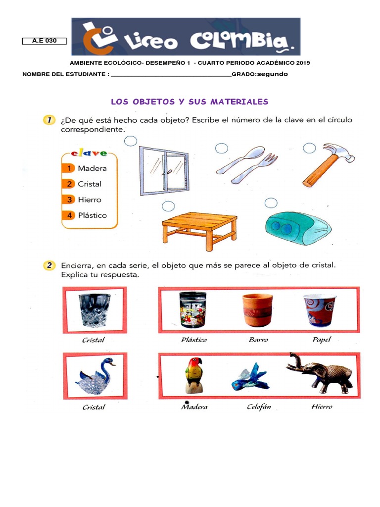 Los Objetos y Sus Materiales | PDF