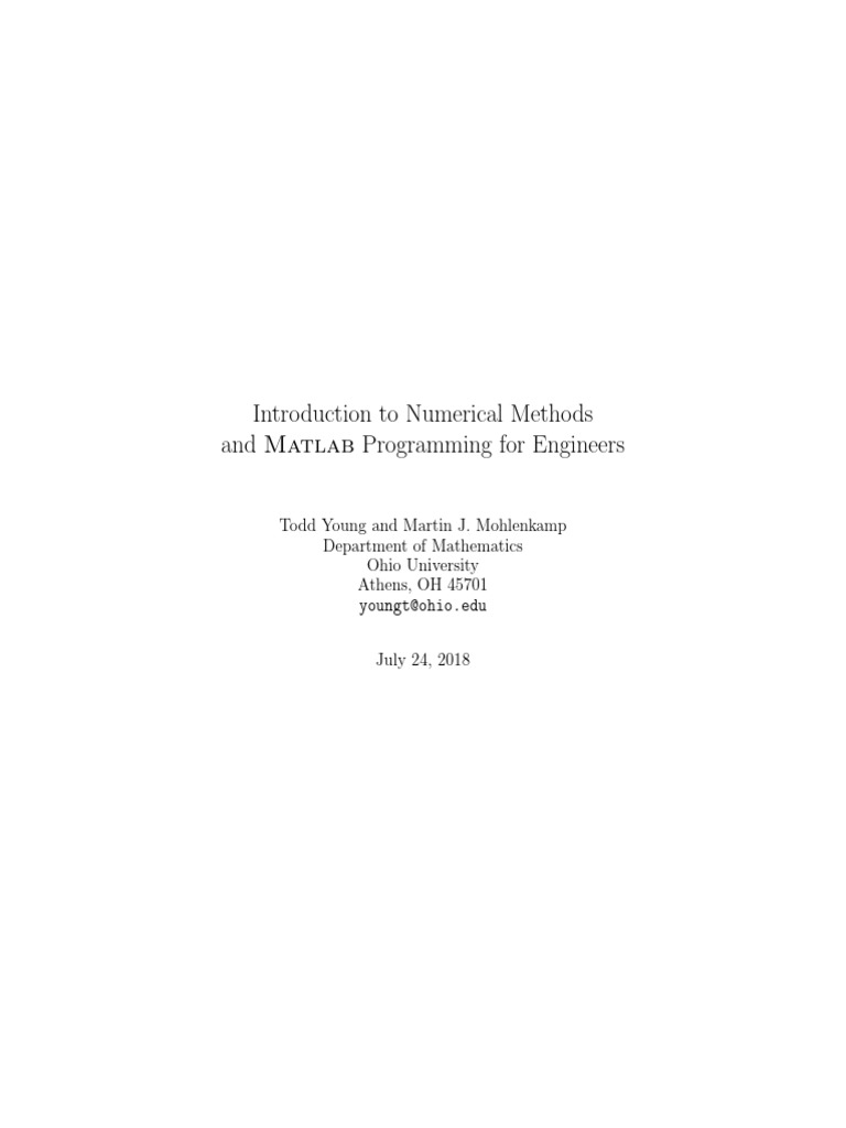 Metnum Matlab 2019 PDF | PDF | Function (Mathematics) | Eigenvalues And Eigenvectors