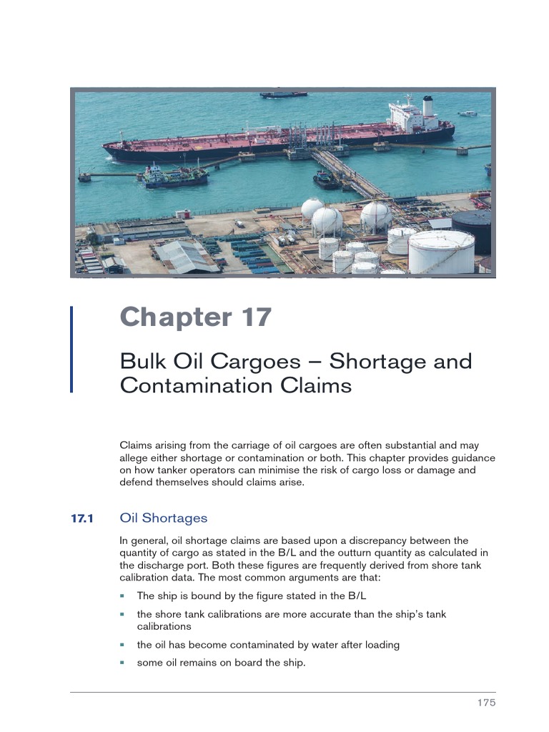 Bulk Oil Cargoes - Shortage and Contamination Claims | PDF | Oil ...