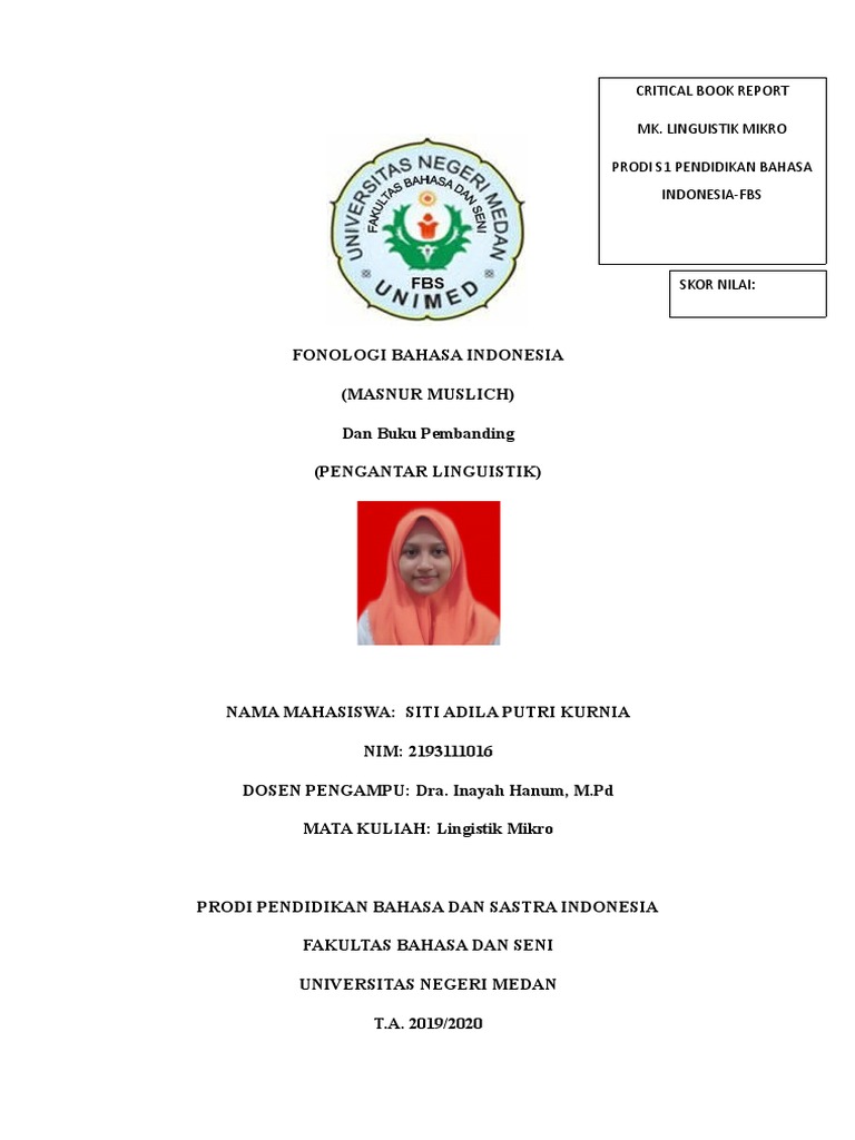 CBR Fonologi | PDF | Karier & Perkembangan | Seni & Disiplin Bahasa