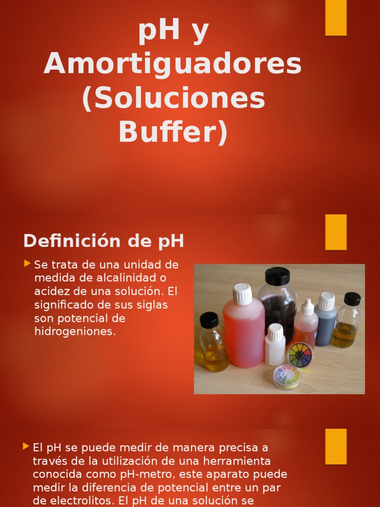 PH y Amortiguadores (Soluciones Buffer) | PDF | Solución tampón | Ph