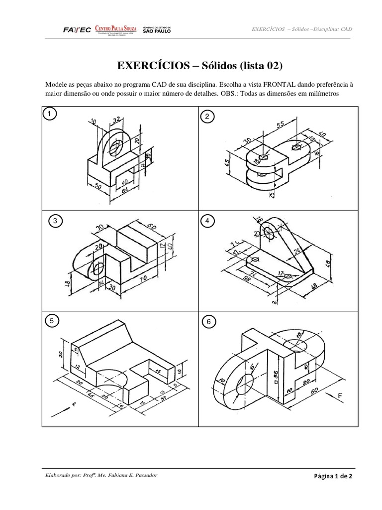 Exercicios para Treinar CAD | PDF