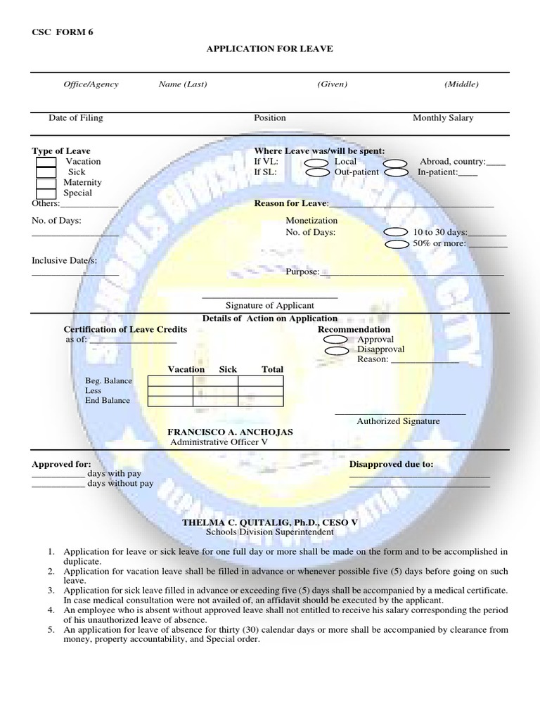 CSC Form 6 | PDF | Government | Social Institutions