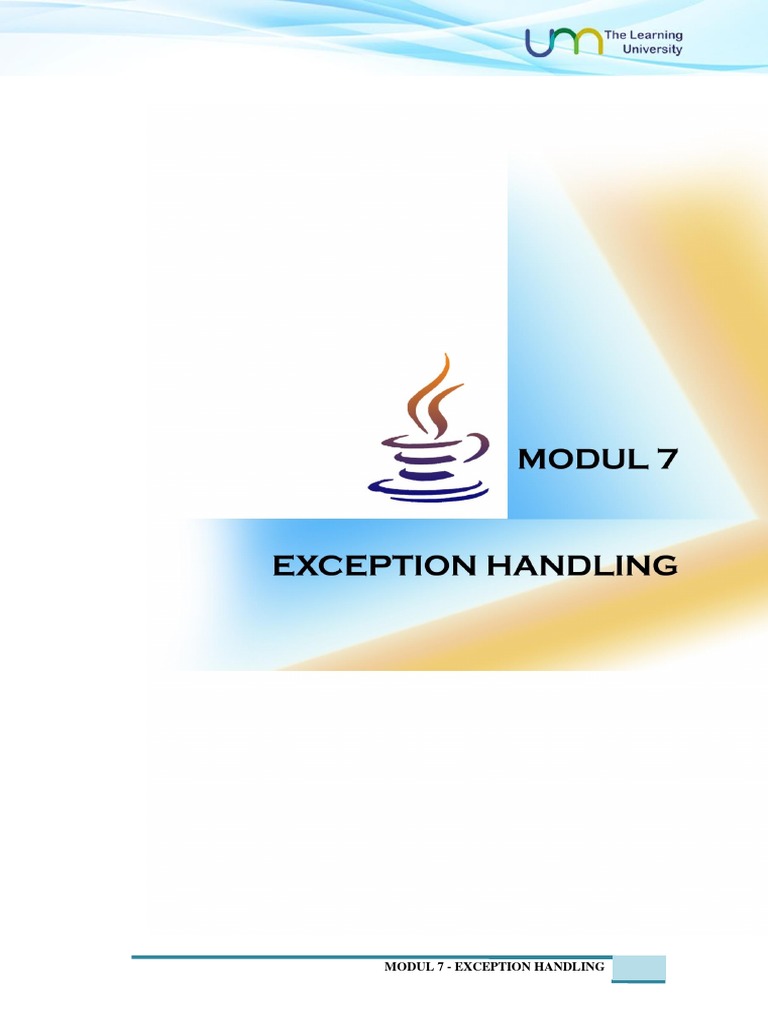 Modul 7 Exception Handling | PDF