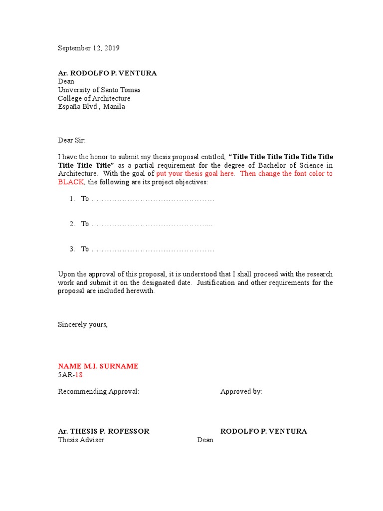 Letter To The Dean 2019 2020 | PDF