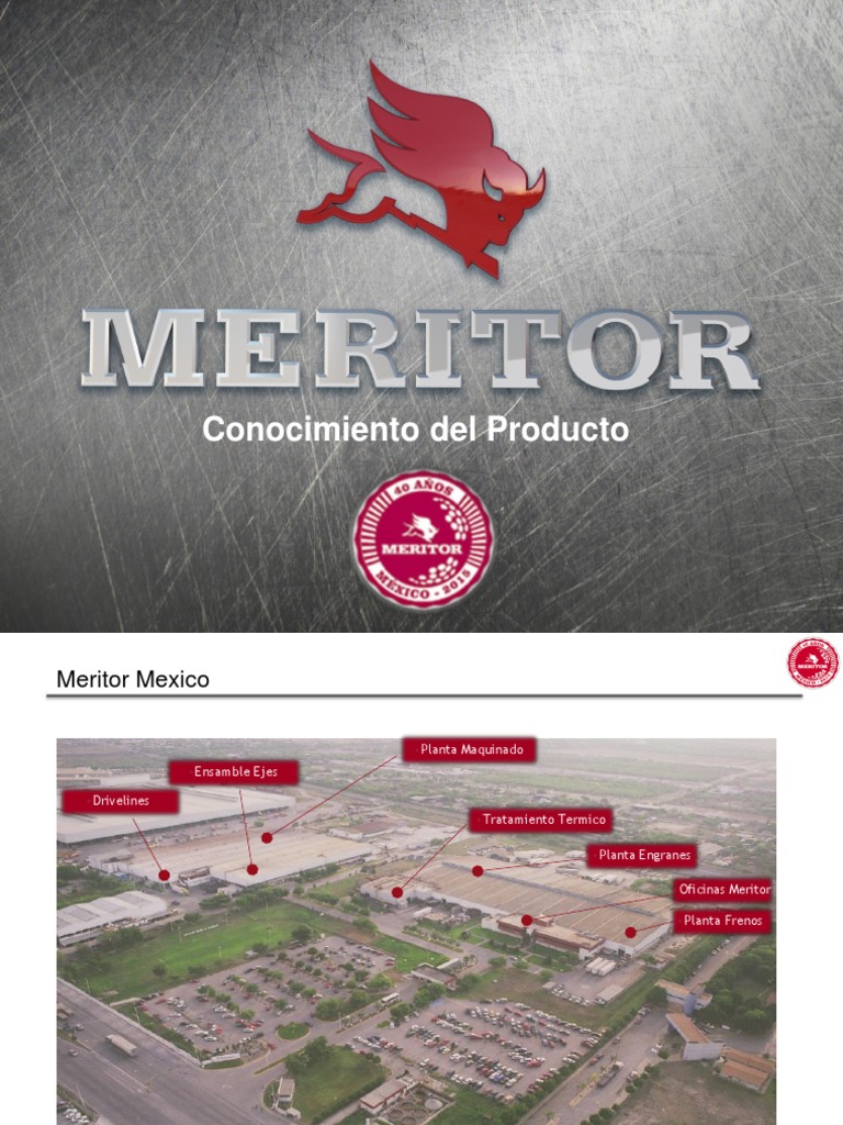 Ejes Frontales Direccionales Meritor | PDF | Eje | Engranaje