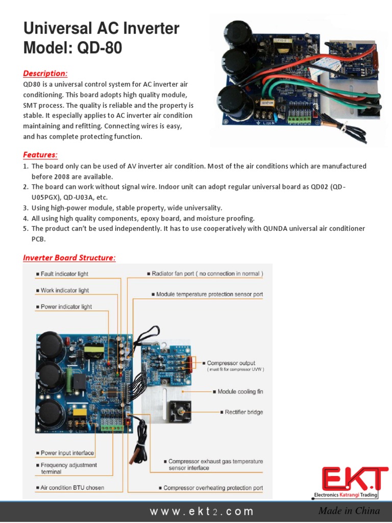 Inverter Aire Conditioner Card | PDF