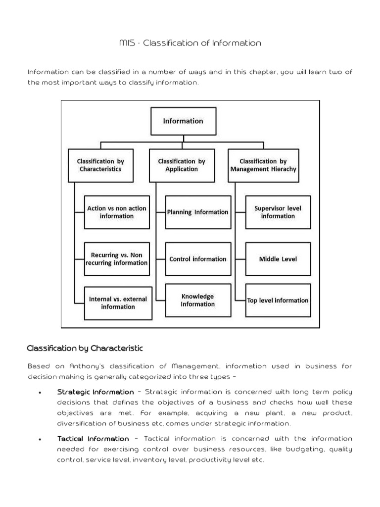 MIS Information Classification Guide | PDF | Information | Databases