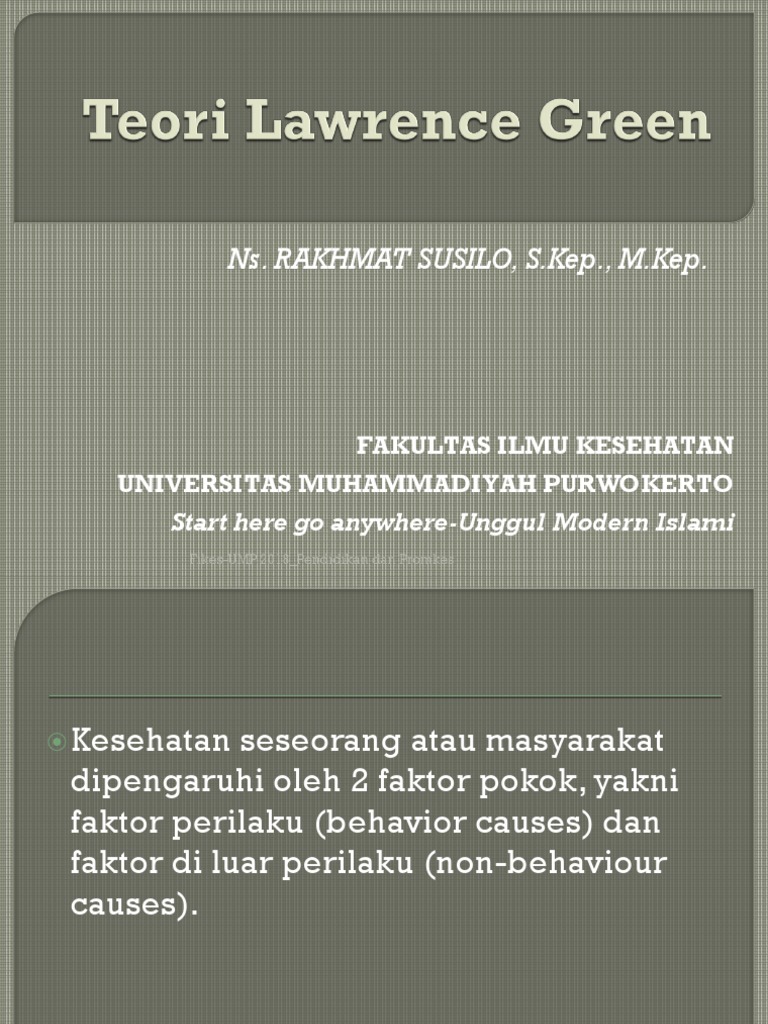 Teori Lawrence Green-1 | PDF