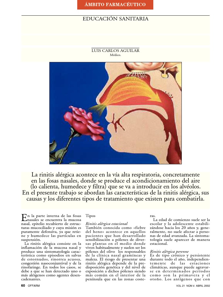 Rinitis y Tipos | PDF | Alergia | Corticosteroides
