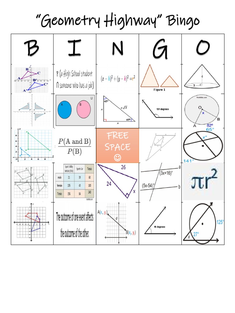 BPT Geometry Bingo | PDF