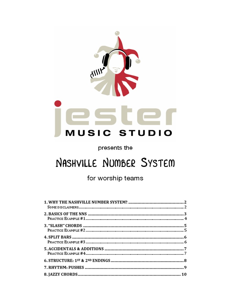 Nashville Number System PDF | PDF | Chord (Music) | Musicology