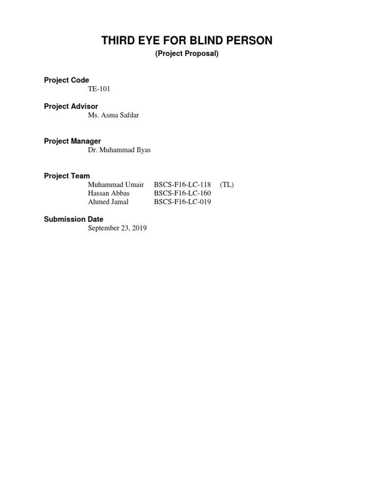 Project Proposal (Sample) | PDF | Artificial Intelligence ...