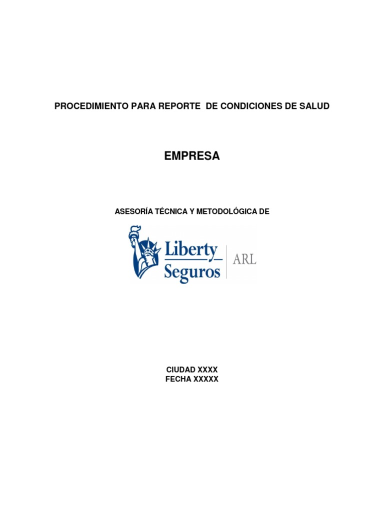 Procedimiento Reporte Condiciones de Salud | PDF | Medicina ...