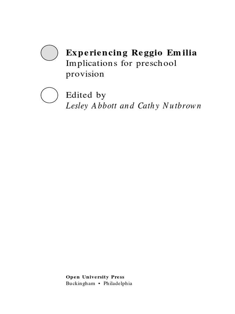 Experiencing Reggio | PDF | Preschool | Early Childhood Education
