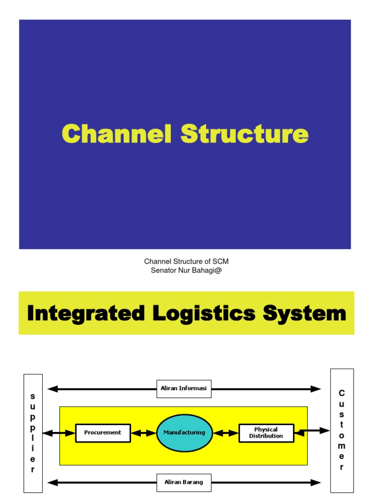 Channel structure SCM | PDF | Supply Chain | Business Process Management