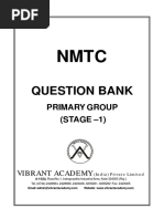 NMTC-2022 - Previous Year Question Papers For Class 5 and 6 | PDF ...