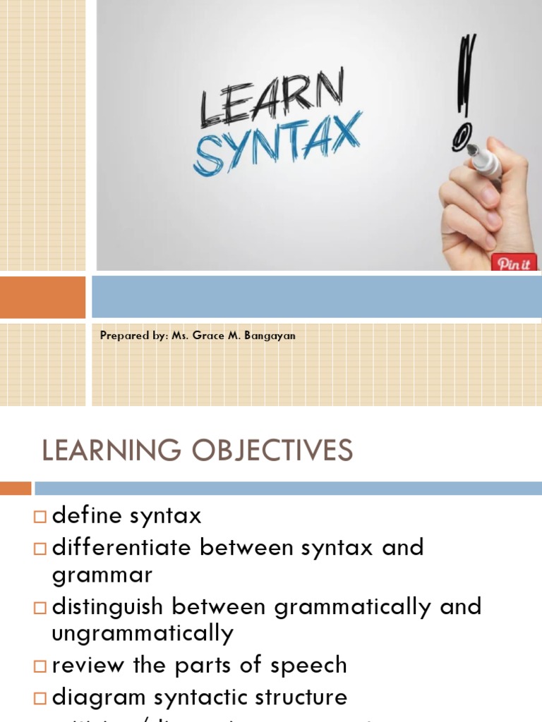 Syntax | Download Free PDF | Syntax | Verb